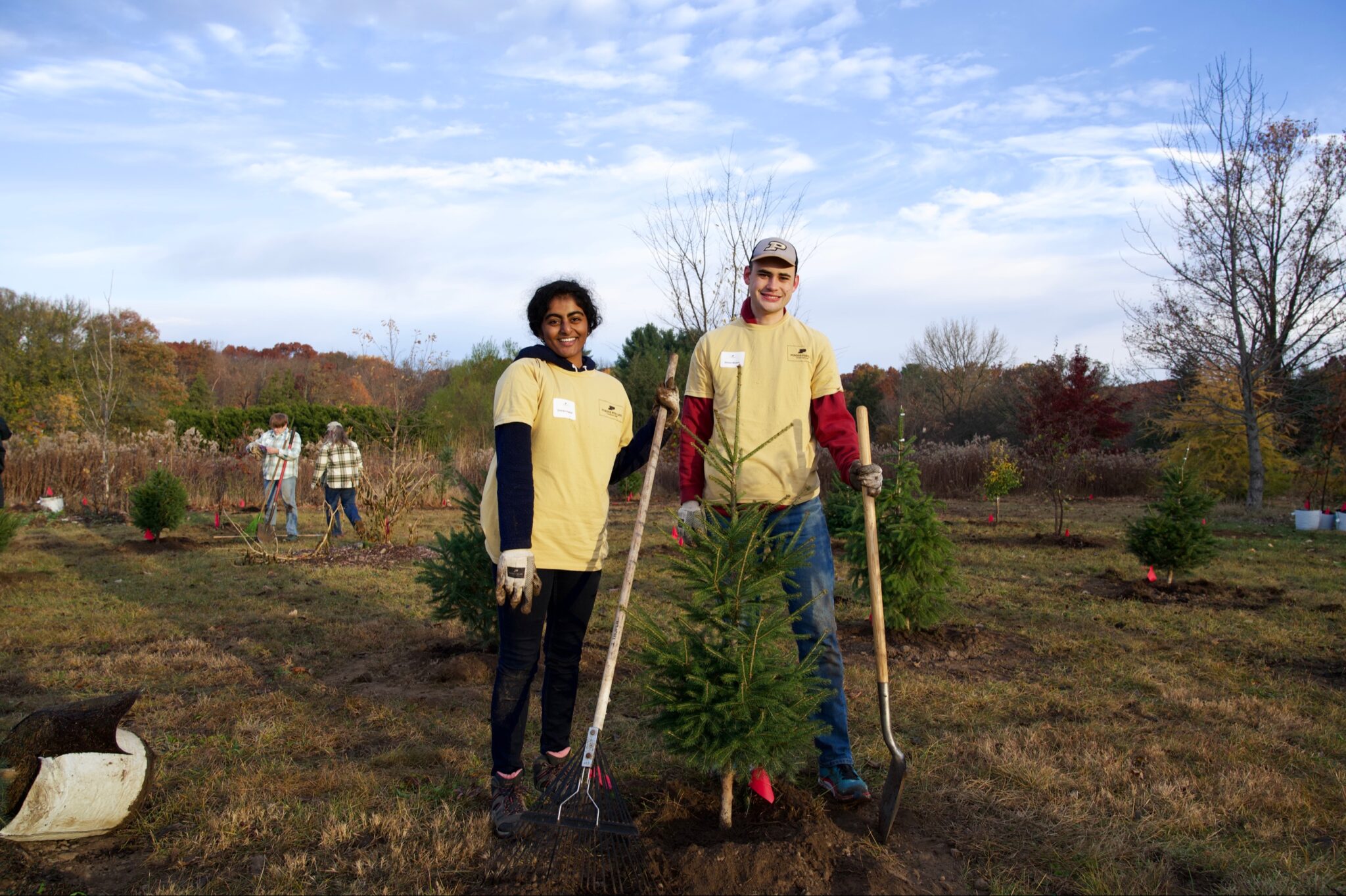 Volunteers plant 325 trees during second Purdue Day of Service - Purdue ...