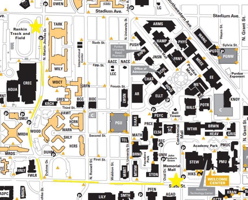 Purdue University Map